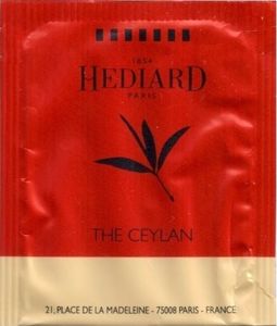 Tea Bag: Thé Ceylan (Hédiard, FranceCol:TB-FR-3134