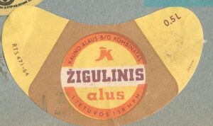 Drink Label: Žigulinis Alus (Kauno alaus B/G kombinatas, LithuaniaCol ...
