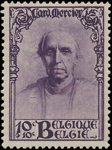 Stamp: Cardinal Mercier (1851-1926) (Belgium(Cardinal Mercier) Bel:BE ...