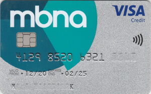 Bank Card: MBNA Mastercard Credit (MBNA International, United Kingdom ...