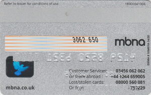 Bank Card: MBNA Mastercard Credit (MBNA International, United Kingdom ...