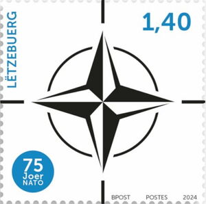 Stamp: NATO, 75 Years (LuxembourgMi:LU 2358,Sn:LU 1629,Yt:LU 2299,Sg:LU ...