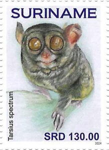 Stamp: Spectral Tarsier (Tarsius spectrum) (Suriname(Primates (2024 ...