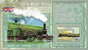Stamp: British Antique Trains LNER class A1 4-6-2 1922-4 (Congo, Dem ...