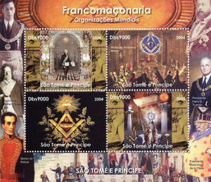 Stamp: Freemasons (São Tomé and Príncipe: Illegal Stamps(Freemasons ...