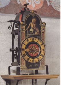 Postcard: Wrought-iron clock (Switzerland(Frauenfeld) Col:CH-001032