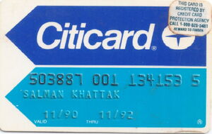 Bankkarte: Citicard (City National Bank, Vereinigte Staaten von ...