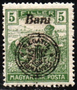 Timbre: Reaper (Magyar Kir Posta) overprinted (Roumanie, Oradea ...