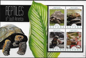 Stamp: Reptiles of South America (Guyana(Reptiles of South America) Mi ...