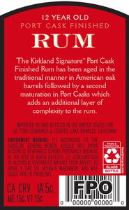 Drink Label: Kirkland Signature Port Cask Finished Aged 12 Years ...