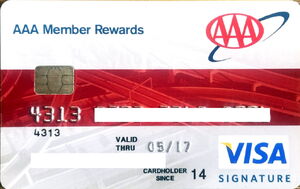 Bank Card: AAA Memeber Rewards (Bank of America, United States of ...