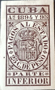 Stamp: Pagos al Estado, Parte, Inferior (Cuba: Revenue Stamps(Pagos al ...