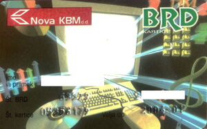 Bank Card: Brd (Nova KBM, SloveniaCol:SI-GM-0091