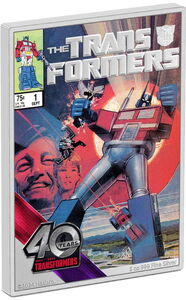 Moeda: 10 Dollars (HASBRO Transformers 40 Years) (Niuê(Numismatic ...