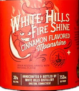 Drink Label: White Hills Fire Shine Cinnamon Flavored Moonshine (White ...