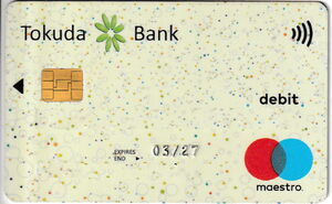 Bank Card: Tokuda Bank Maestro – 10-21 (Tokuda Bank AD, BulgariaCol:BG ...