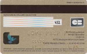 Bank Card: Boursorama Premier (Boursorama, FranceCol:FR-VI-0064.04
