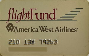 Bank Card: Flight Fund (America West Airlines, United States of ...