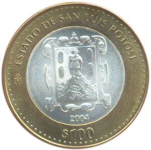 Moneda: 100 Pesos (State Of San Luis Potosi) (México(2003~2007 - 180 ...
