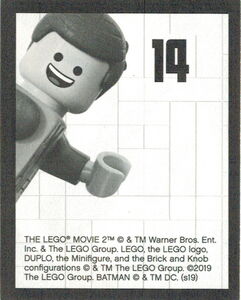 Sticker: The Lego Movie 2 - The Lego Movie 2 - Sticker no. 14 (Blue ...