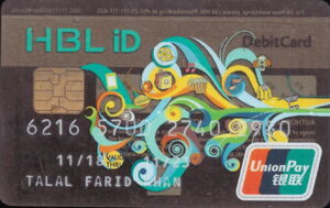 Bank Card: Hbl (Habib Bank Ltd,, PakistanCol:PK-UP-0024