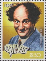 Stamp: Larry (Nevis(The Three Stooges) Mi:KN-N 2367,Sn:KN-N 1570d,Yt:KN ...