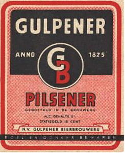 Flaschenetikett: Gulpener Pilsener (Gulpener Bierbrouwerij ...