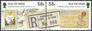 Stamp: Postal History (Isle of Man(Postal History) Mi:IM 1705-1706,Sn ...