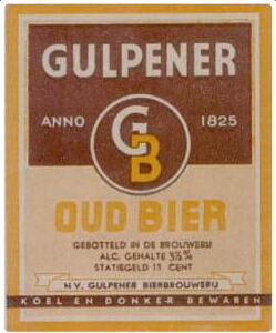 Drink Label: Gulpener Oudbier (Gulpener Bierbrouwerij, NetherlandsCol ...