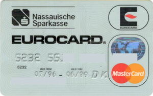 Bank Card: Nassauische Sparkasse Eurocard-MasterCard 02-96 (Nassauische ...