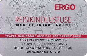 Functional Card: Ergo (Insurance, Estonia(ERGO) Col:EE-ERGO-003