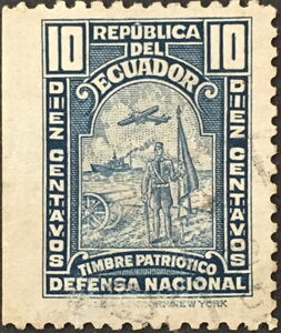 Stamp: Symbols of Defence (Ecuador(Obligatory Tax. Air. National ...