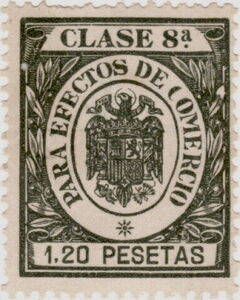 Stamp: Para Efectos De Comercio (Spain: Revenue Stamps(Timbres para ...