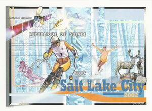 Stamp: Winter Olympic Games - Salt Lake City, USA (Guinea(Winter ...
