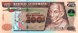 Banknote: 100 Quetzales (Guatemala(2010-2022 Issue) Wor:P-126m