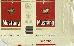 Cigarette Pack: Mustang (BrazilCol:BR-CT-1102