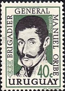 Stamp: Gen. Manuel Oribe (1796-1857) (Uruguay(General Manuel Oribe) Mi ...