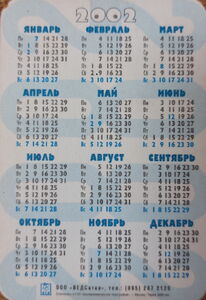 Pocket Calendar: Natalia Oreiro (Russia(Actors / Actresses) Col:RUS ...