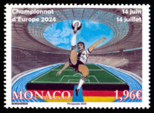 Stamp: 2024 European Football Championships, Germany (MonacoMi:MC 3687 ...
