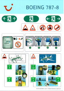 Safety Card: Boeing 787-8 Dreamliner (TUI, WorldwideCol:TUI-XN-0009