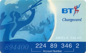 Phonecard: Chargecard 1 – Globe / BT 'Piper' Logo (British Telecom ...