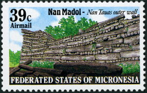 Stamp: Nan Madol - Nan Tauas Outer Wall (Micronesia, Federated States ...