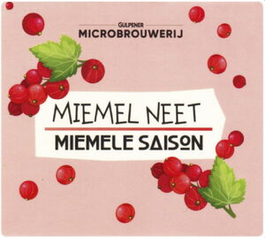 Etiqueta de bebida: Gulpener Miemel Neet Miemele Saison (Gulpener ...