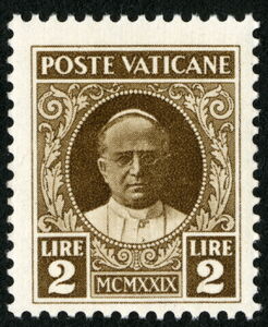 Stamp: Pope Pius XI (Vatican City(conciliation) Mi:VA 10,Sn:VA 10,Yt:VA 35,Sg:VA 10,Bol:VA 10,Un ...