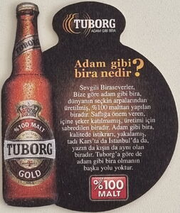 Bierdeckel: Tuborg (Carlsberg Breweries AS, Dänemark(Tuborg - Türkiye ...