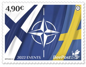 Stamp: All Scandinavian Countries became members of Nato (Finland ...