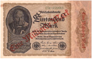 Banknote: 1,000,000,000 Papiermark (Germany(1923 7th Issues ...