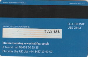 Bank Card: Easycash (Halifax, United Kingdom of Great Britain ...