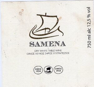 Drink Label: Samena (EOS Samou, GreeceCol:GR-WINE-003728