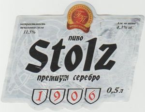 Drink Label: Stolz (Pivzavod Bryansk, RussiaCol:RU-BEER-000511